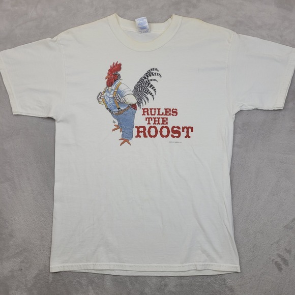 Gildan | Shirts | Vintage Earth Sun Moon Shirt Mens Large Rule Rooster ...